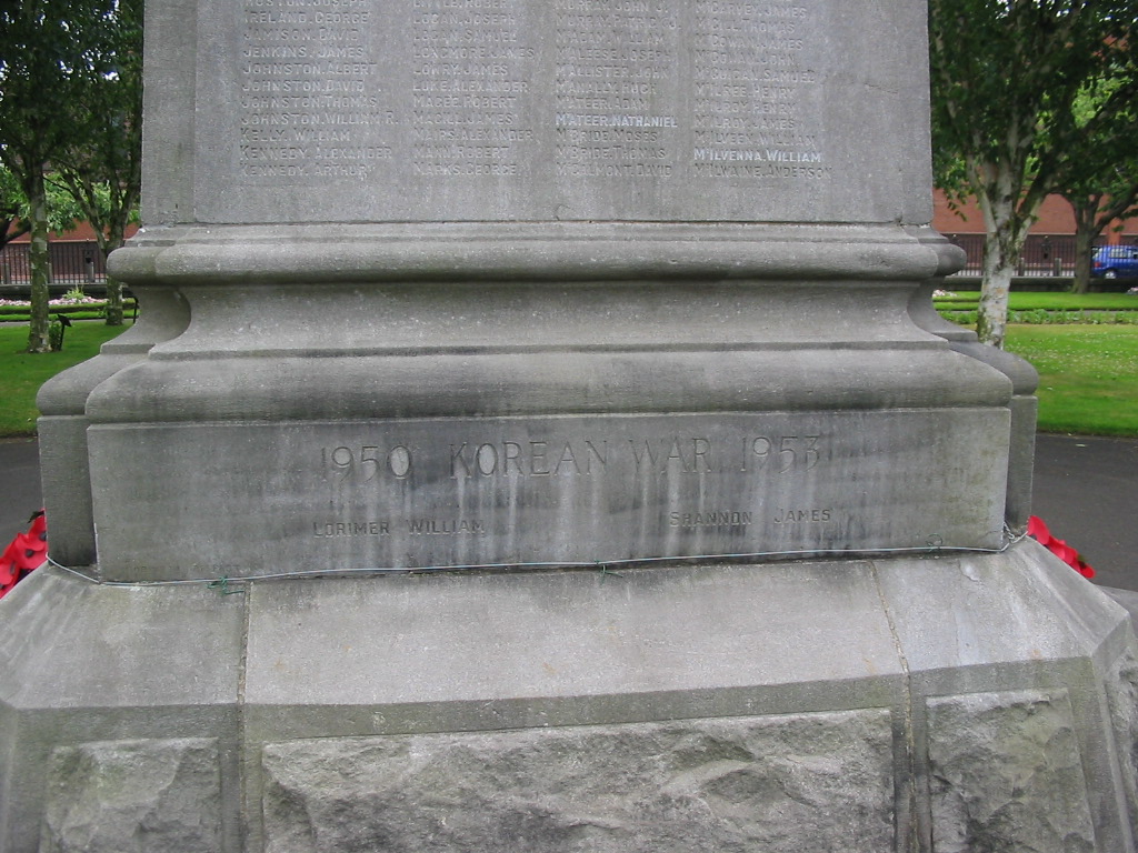 BALLYMENA Co. Antrim – War Memorials in the north of Ireland