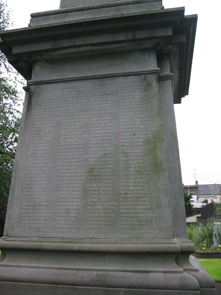BALLYMENA Co. Antrim – War Memorials in the north of Ireland