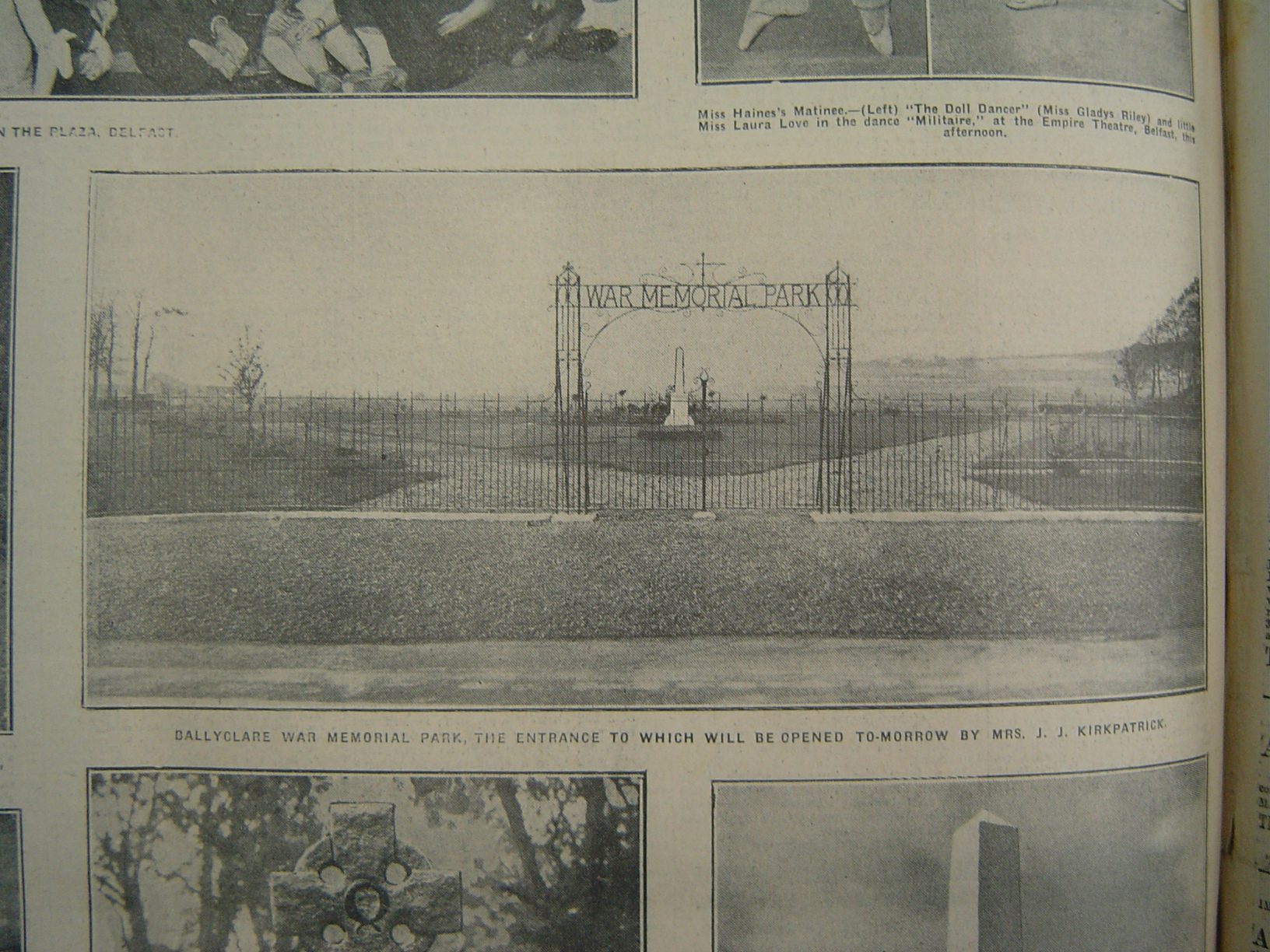 BALLYCLARE Co. Antrim – War Memorials in the north of Ireland